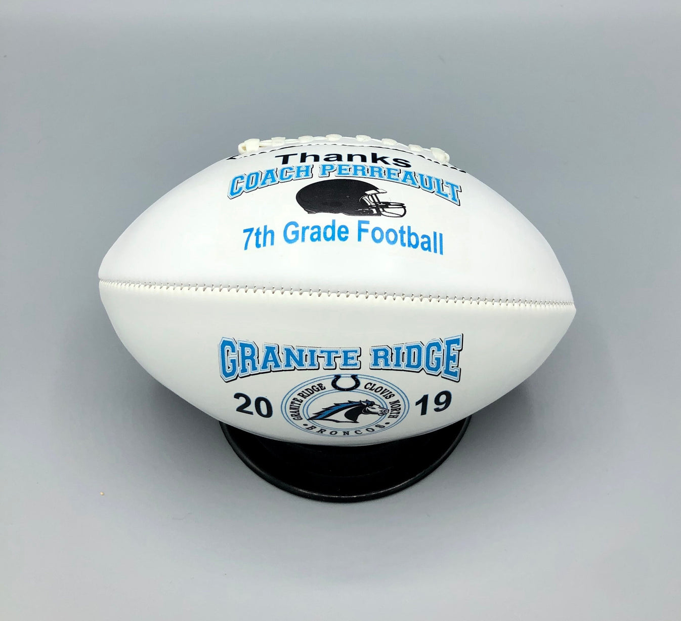 Custom Made Personalized 2 Panel Print Mini Size Footballs for Coach's ...