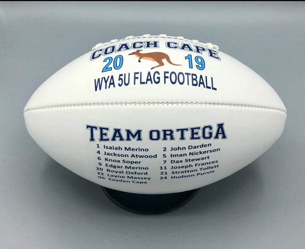 Personalized 2 Panel Print Mini Size Footballs for Coach's' Gift, Seni ...
